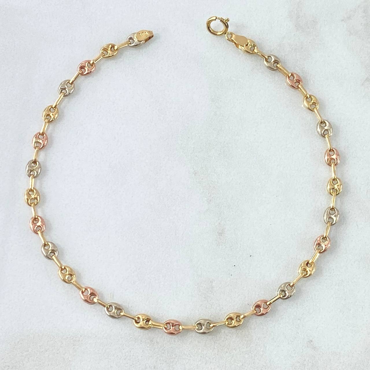 GC Bracelet 2.3gr, 18K 730 Gold – Napoleone Joyas USA