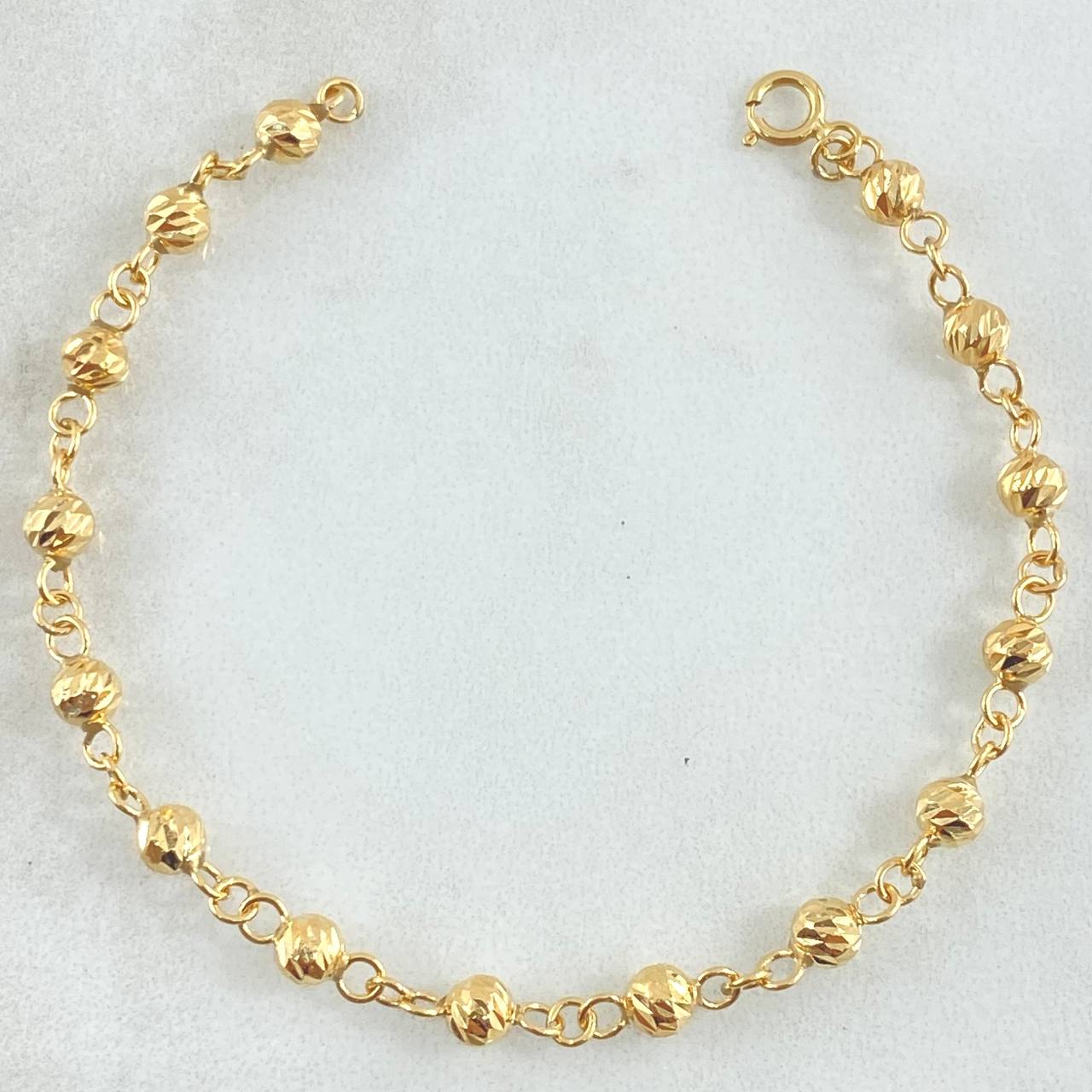 Military Type Bracelet 2.8gr, 18K 730 Gold – Napoleone Joyas USA