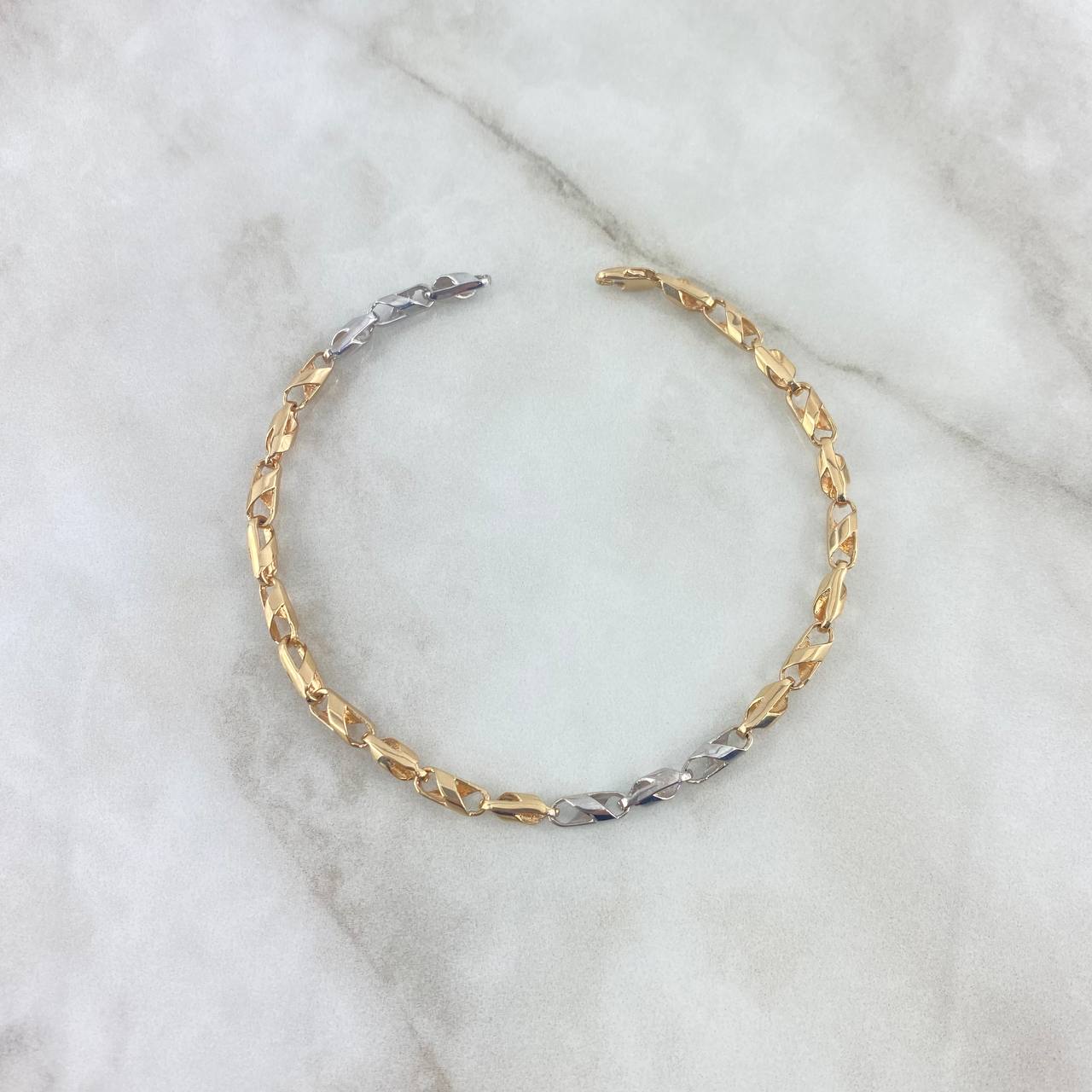 Bracelet Spiral Bipeda 7.85gr, 18K 730 Gold – Napoleone Joyas USA