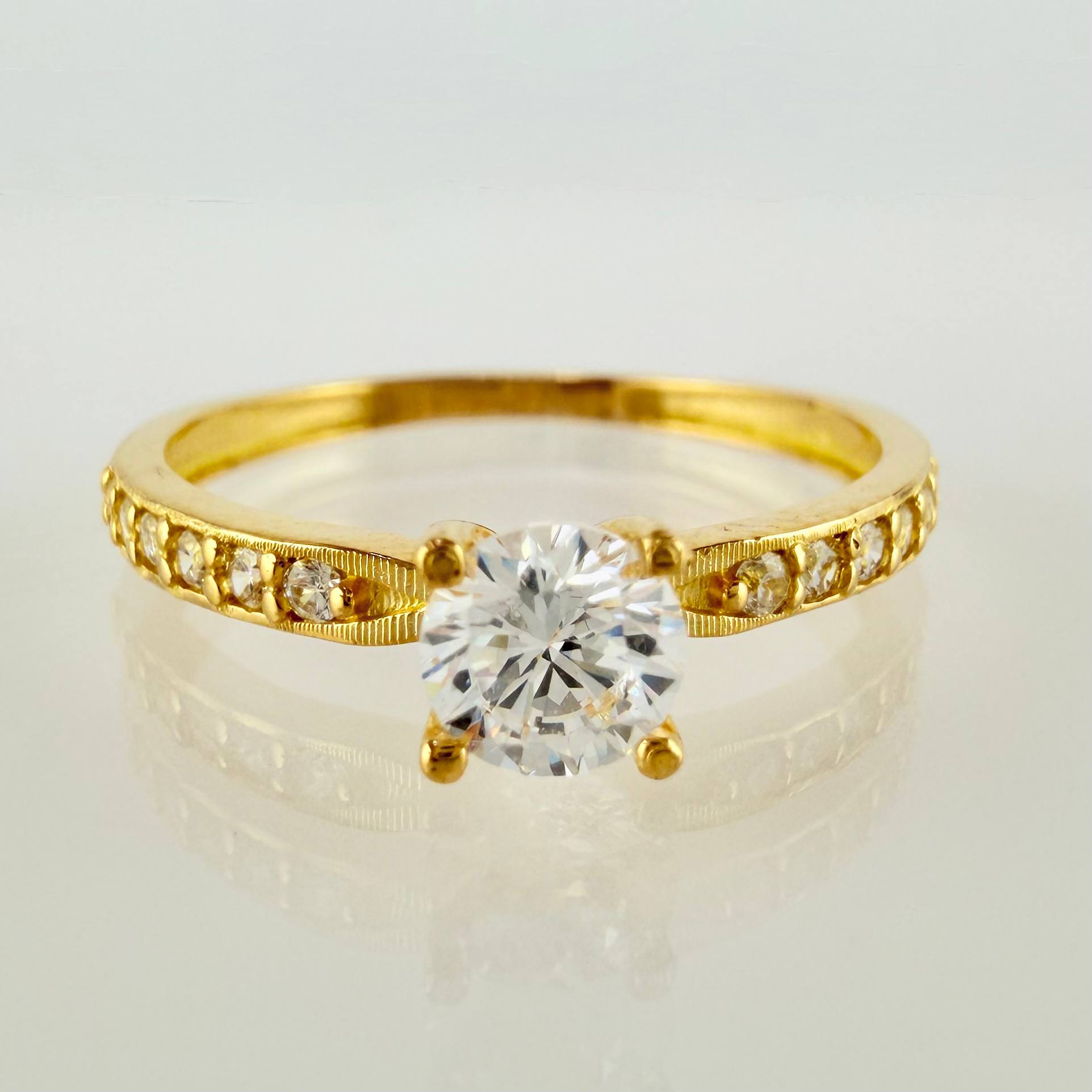 Anillo Solitario Tupido 1,5gr | Talla 6,25 | Oro 18 Kilates – Napoleone ...