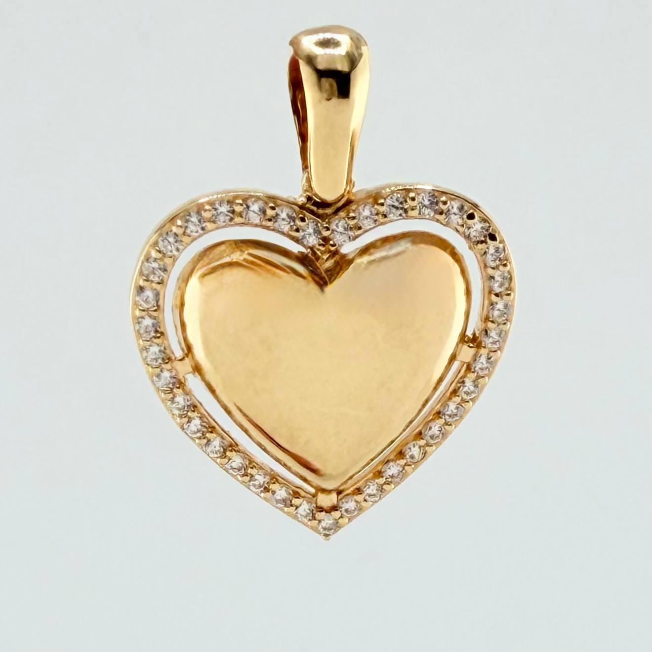 Dije Corazon 3,45gr | Oro 18 Kilates – Napoleone Joyas USA