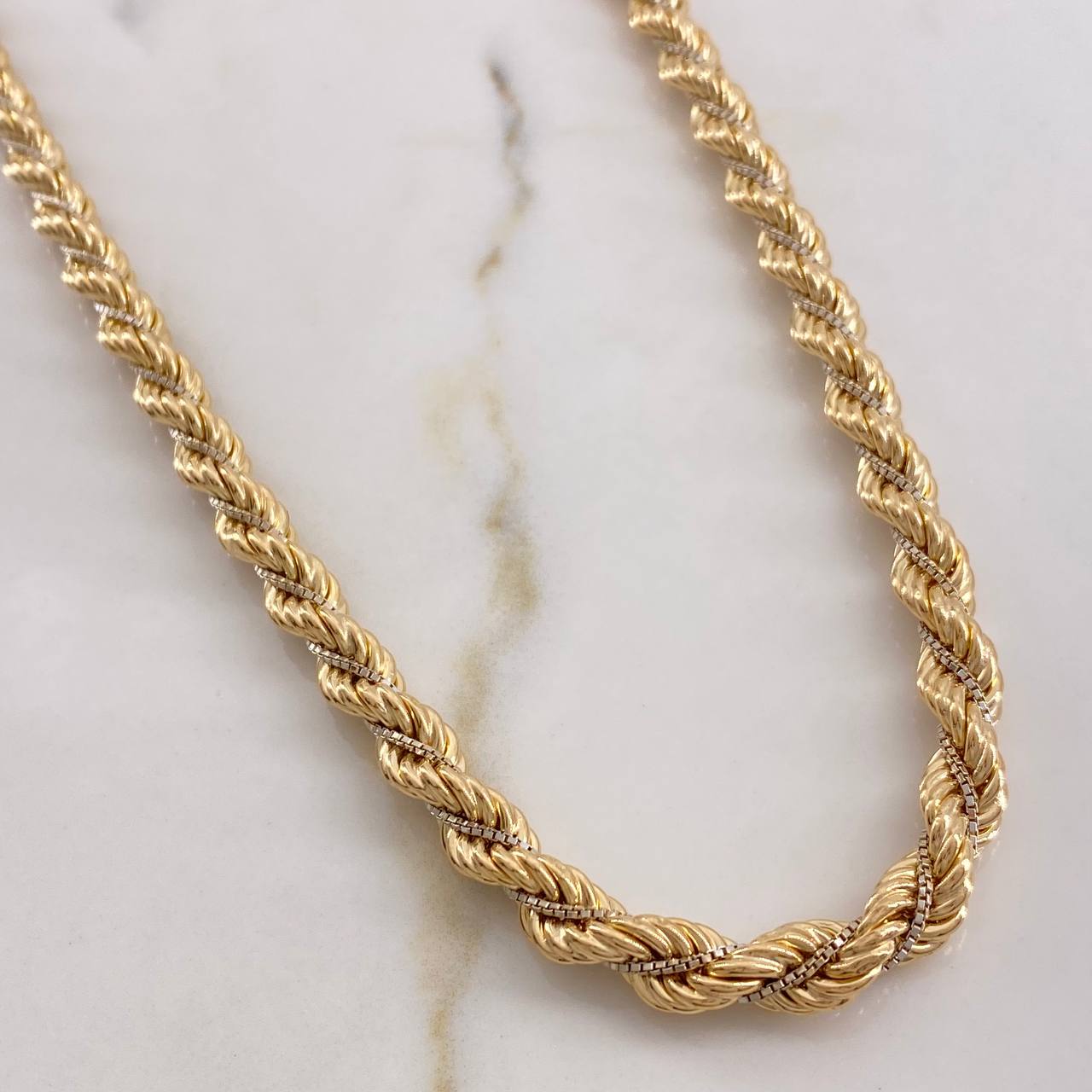 Cadena Lazo Veneciana 47,5gr, Oro 18K 750 – Napoleone Joyas USA