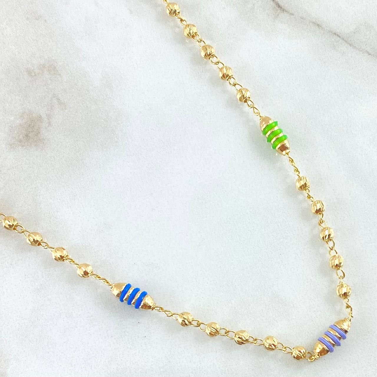 Rustic Military Style Chain 8.45gr, 18K 730 Gold – Napoleone Joyas USA