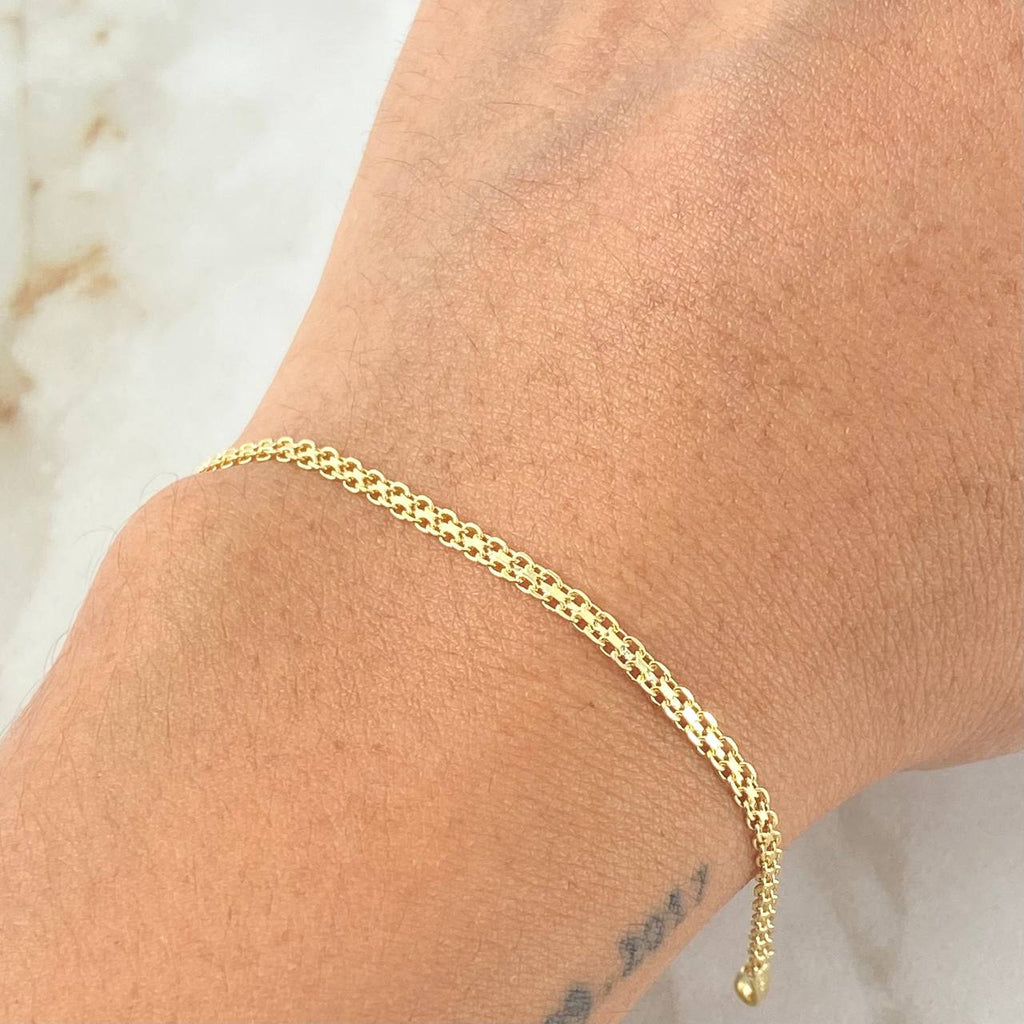 Bismark Bracelet 1.45gr, 18K 750 Gold – Napoleone Joyas USA